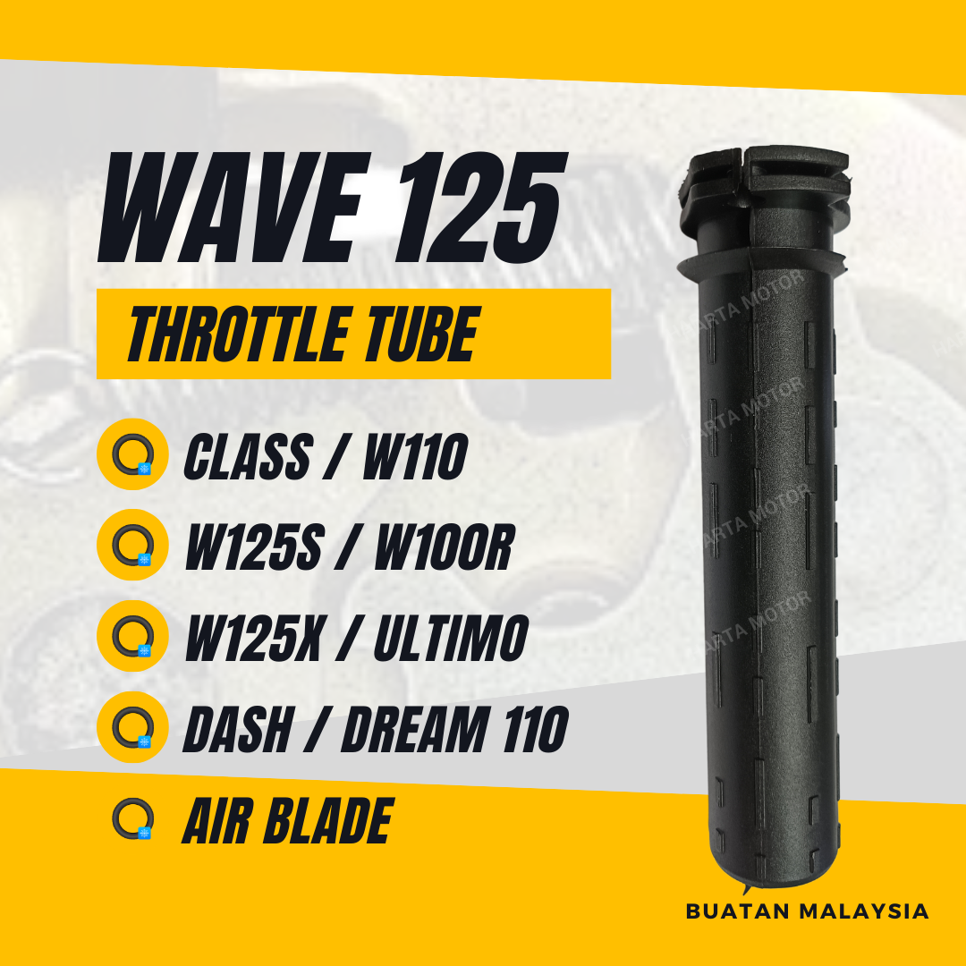 HONDA WAVE 125 W125 THROTTLE TUBE - CLASS W110 W125S W125X DASH W100R ...