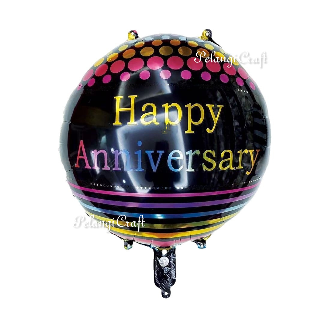 (1PC)18Inch ANNIVERSARY FOIL BALLOON Congratulation Congrats Graduation ...