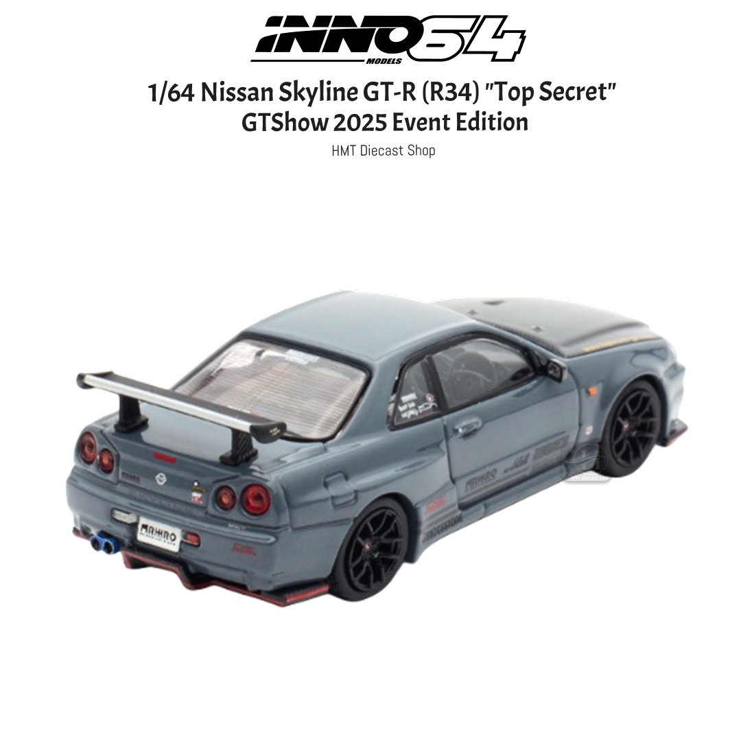 INNO64 1/64 Nissan Skyline GT-R R34 Top Secret GTShow 2025 Event ...