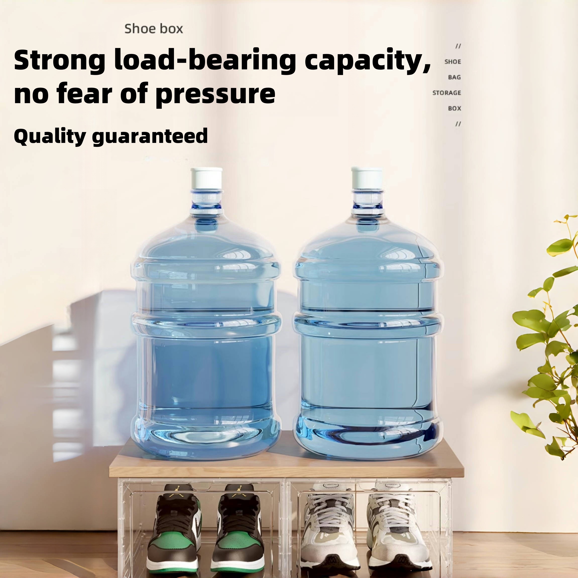 [Ready Stock]Acrylic shoe box stackable acrylic storage shoebox,shoe ...