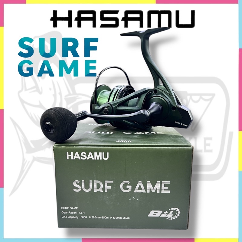 2025 HASAMU SURF GAME 6000 SPINNING REEL MESIN PANTAI FISHING REEL ...
