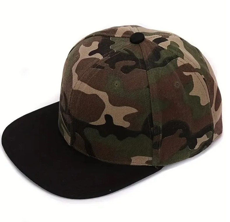 Topi Lelaki Topi Retro Cap Snapback Flat Brim Camo Cap Hat for Men and ...