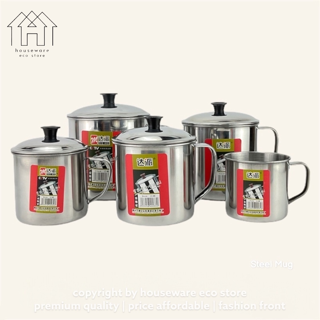 Stainless Steel Mug With Cover Cup Coffee Cup Camping Mug Cawan Kole ...