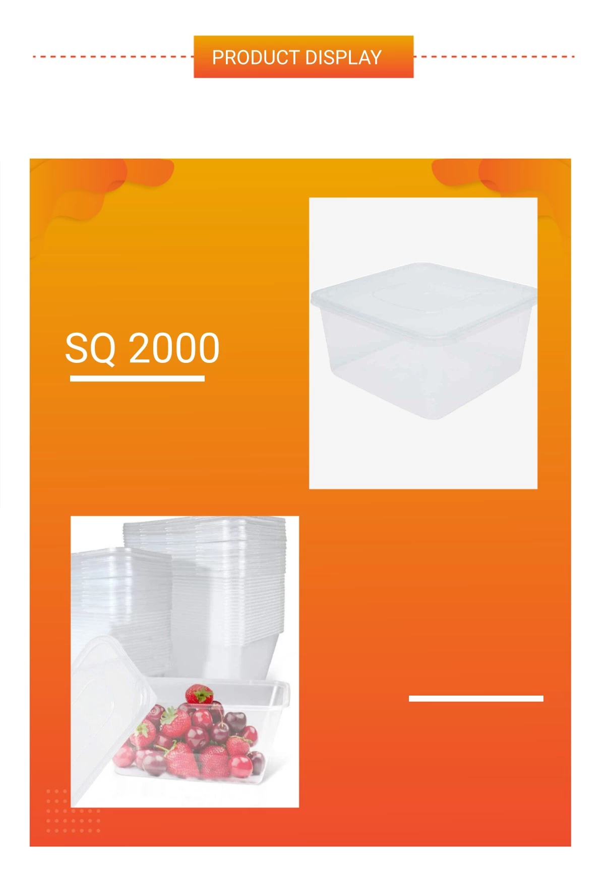 SQ2000 Square Container With Lid (25 Sets x 1 Pack) | Shopee Malaysia