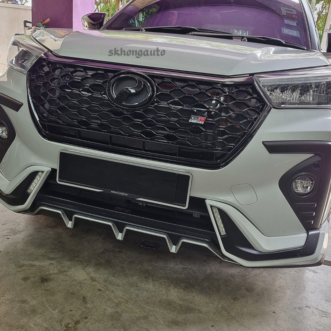 Perodua Ativa Front Grill Glossy Black (Mini Cooper Style) GR Grilled ...