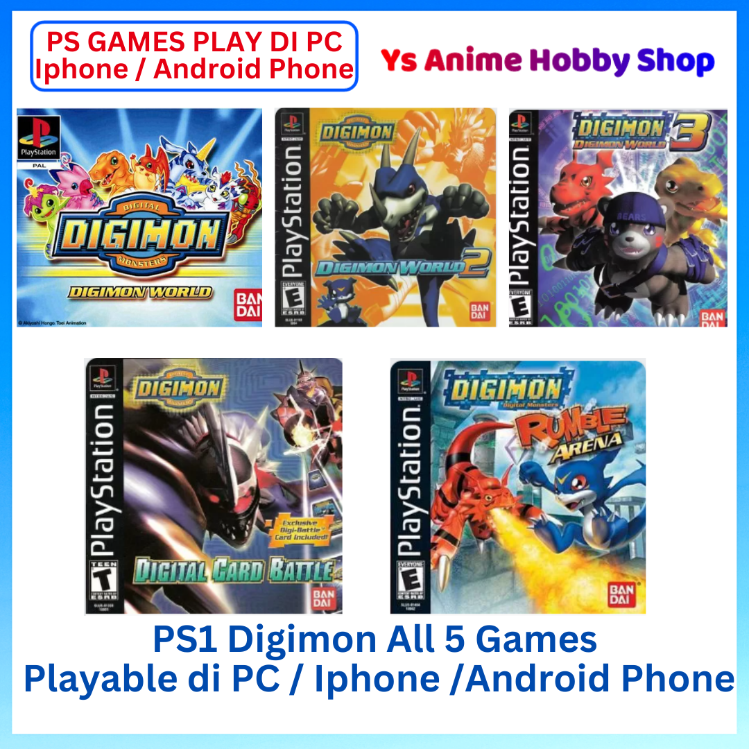 【PS1数码宝贝Digimon Game】Playstation 1 Game for PC Iphone Android Bandai ...