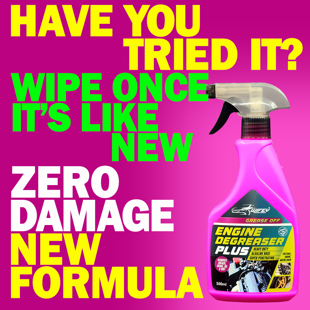 Wifey Engine Degreaser Plus 500ml 100% Original Alkaline Base Car Engine Degreaser Bike ...