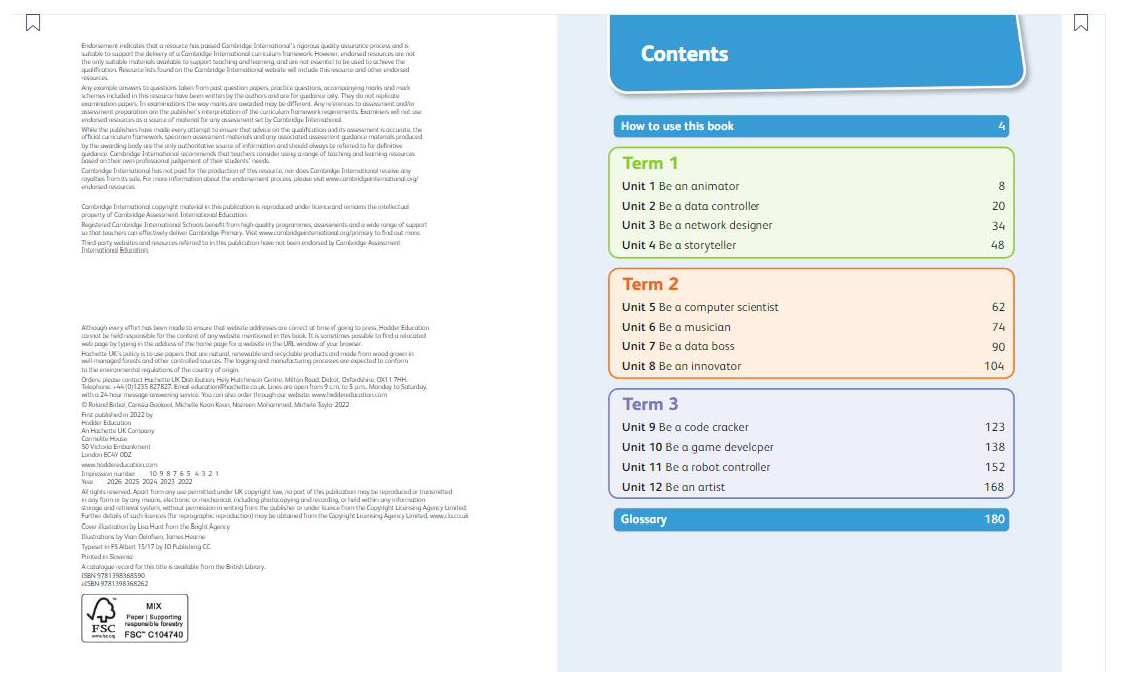 25 Hodder - Cambridge Computing Learner's Book 4 (TEXTBOOK) Cambridge Primary Computing Year 4 ...