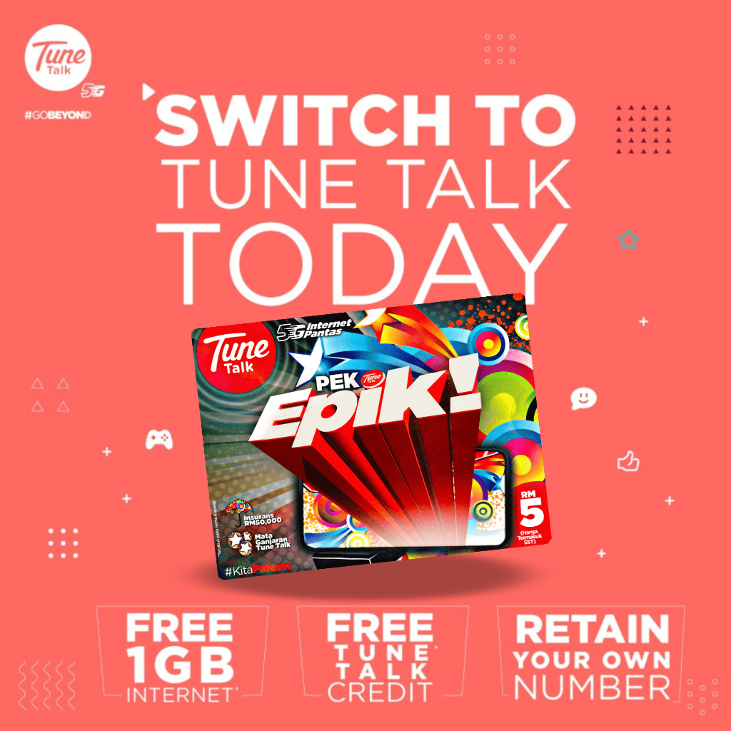 TuneTalk Sim Card Epik+ Plan 350GB New Unlimited Simkad | Shopee Malaysia