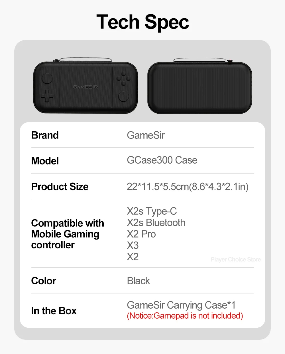 GameSir X2s Type-C X2 Pro X2s Bluetooth Carrying Case Mobile Gaming ...