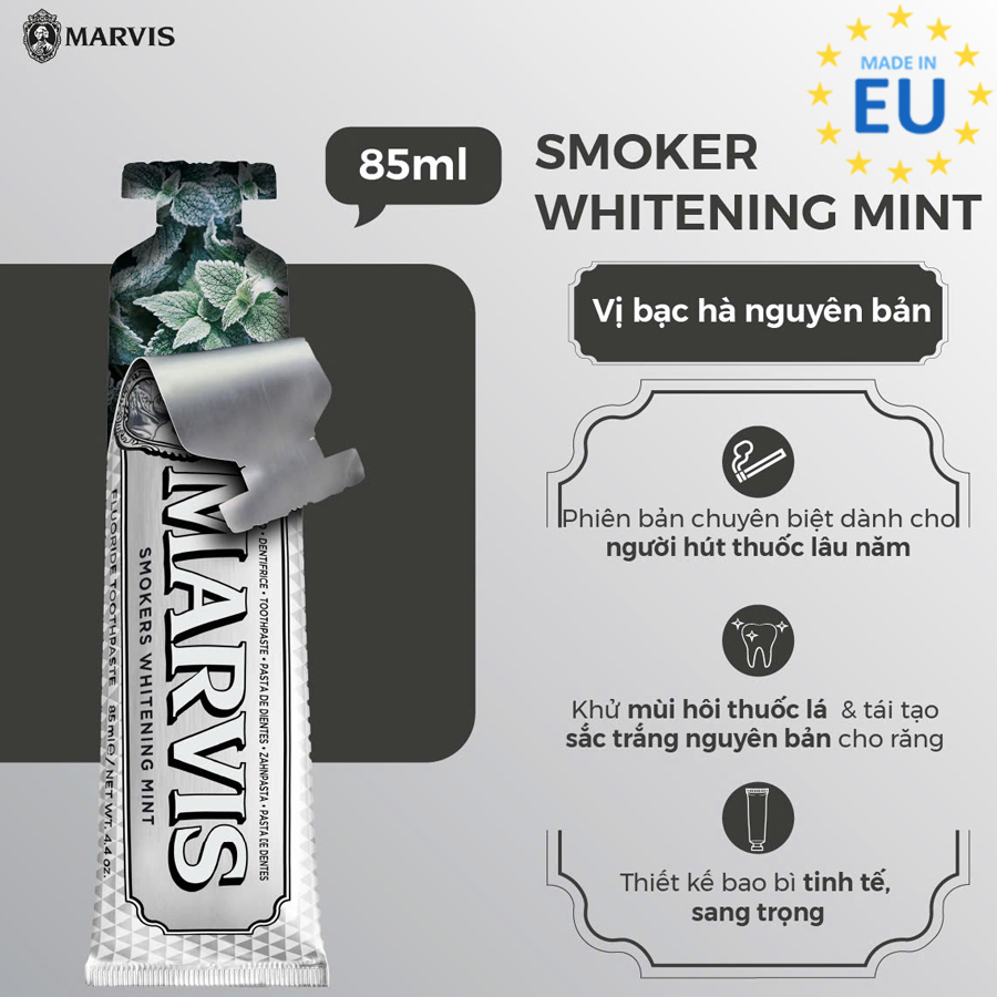 [Genuine Marvis] Toothpaste Whitening Cavity Prevention Italy Import ...