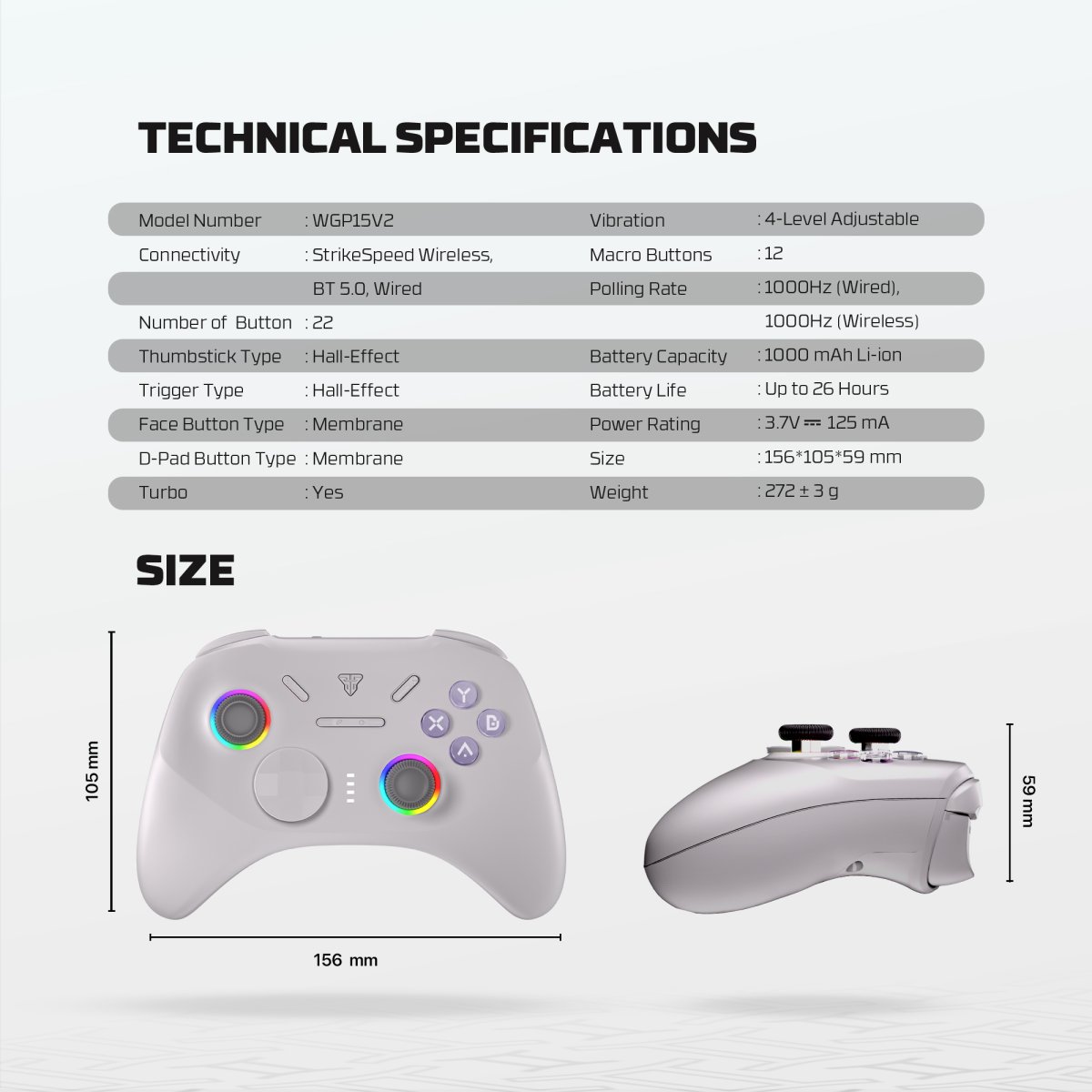 Fantech WGP15 EOS Pro S Gamepad Wireless Multi-Platform Hall-Effect ...