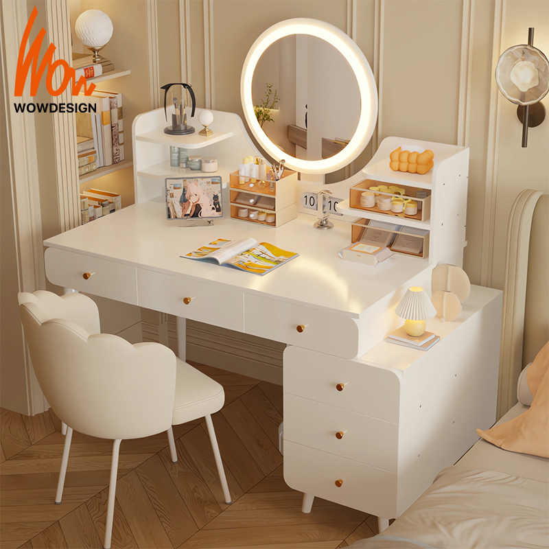 Makeup Table Adjustable Dressing Table Meja Solek Vanity Table With ...