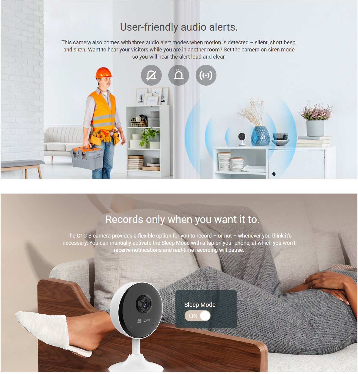 EZVIZ C1C 2MP 1080P Smart Home WiFi Security Camera CCTV | Shopee Malaysia