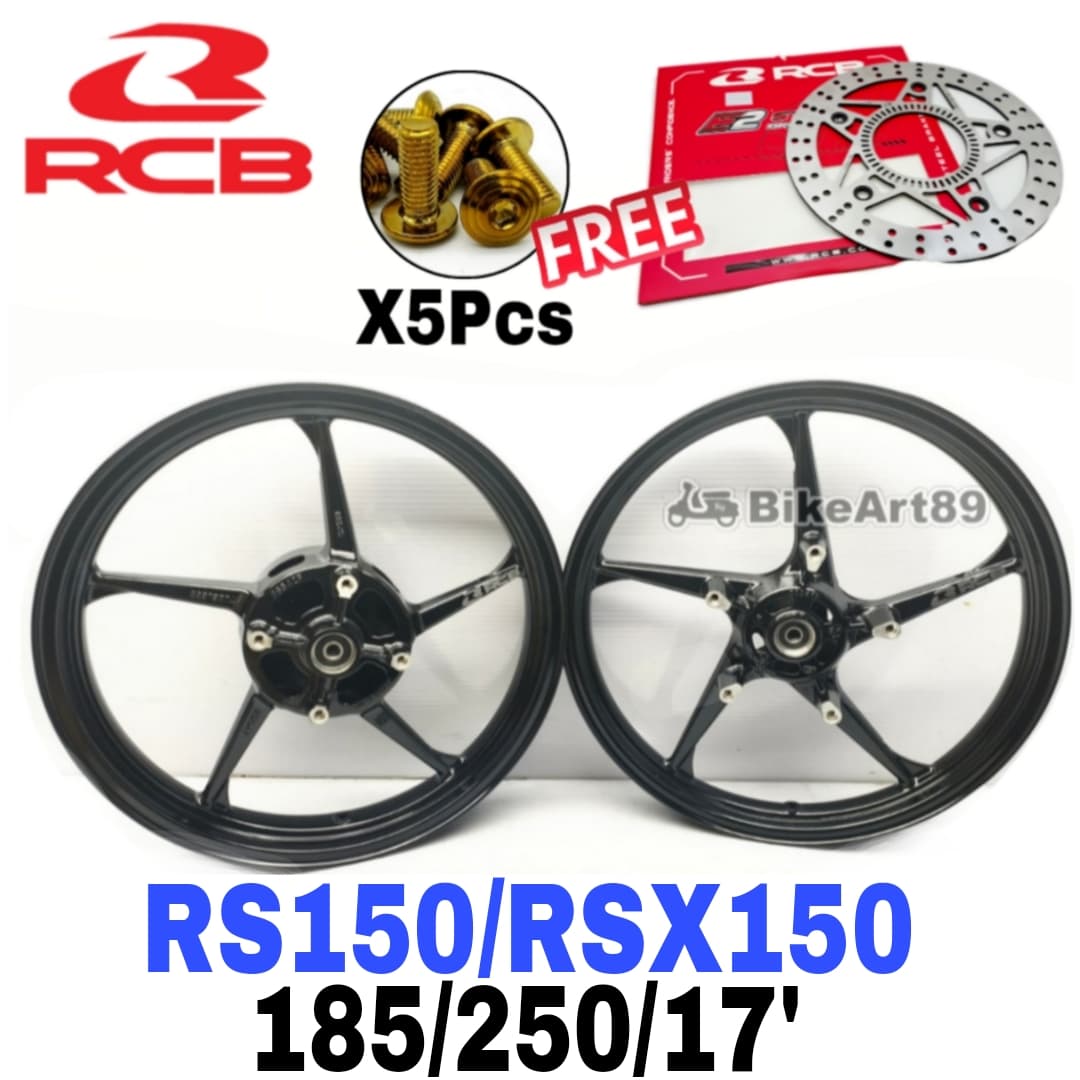 Sport Rim RCB Honda RSX150 ABS RS150 SP500 185/250/17' E2 Disc Plate ...