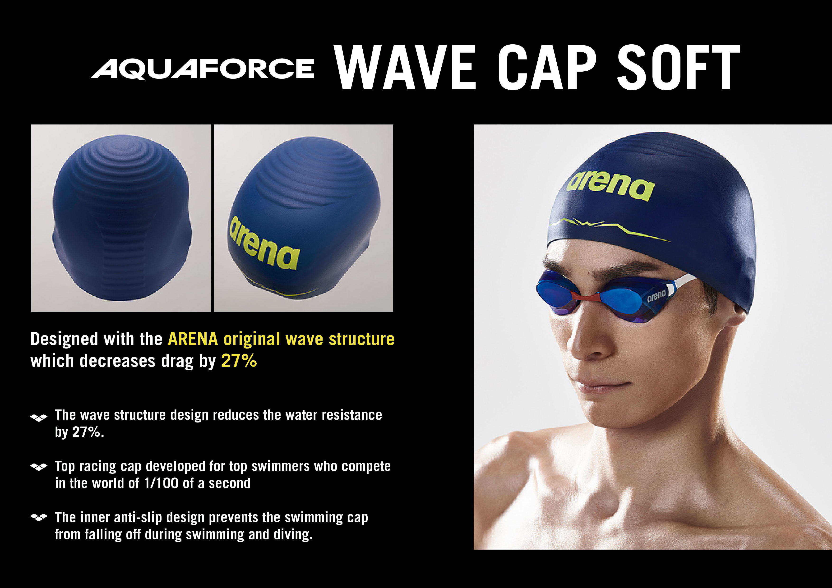 Arena Aquaforce Wave Cap Soft AS5SSC00U | Shopee Malaysia
