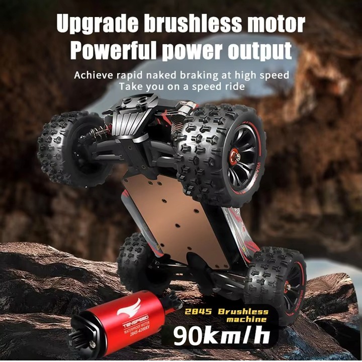 {NEW25} TENSPEED 1/14 RC Truck 90KM/H Brushless Motor High Speed Alloy ...
