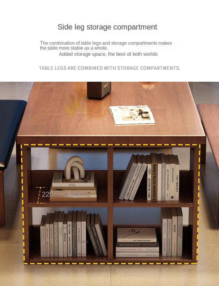 Solid Wood and Thickened Widened Large Board Table Desk Meja Belajar ...