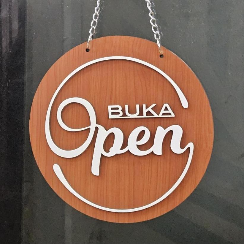 Sign Open Close Indoor signage Papan Tanda Tutup Buka | Shopee Malaysia