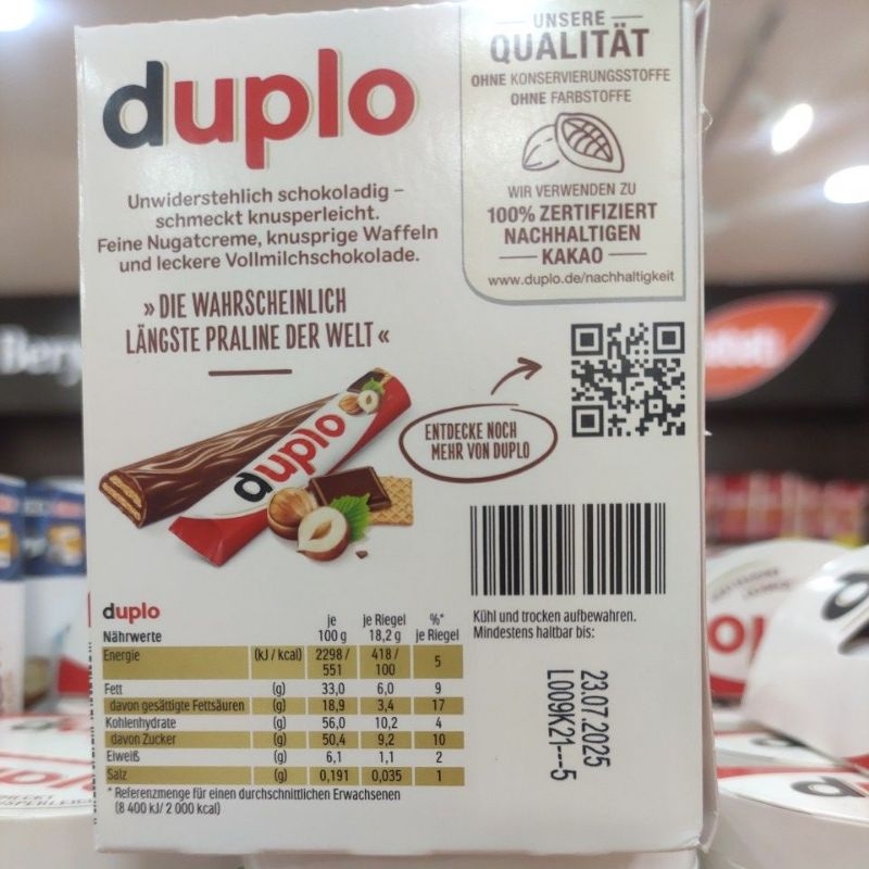 Kinder Duplo 182g (Germany) | Shopee Malaysia