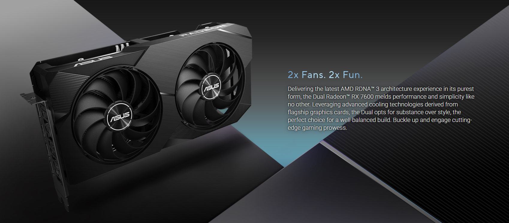 ASUS Dual Radeon RX 7600 OC Edition 8GB GDDR6 Graphics Card | DUAL ...