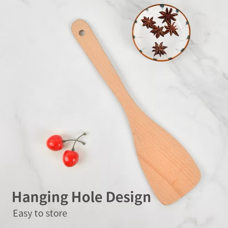 Senduk Kayu Tahan Panas – Alat Memasak Kayu Semula Jadi/Heat Resistant ...