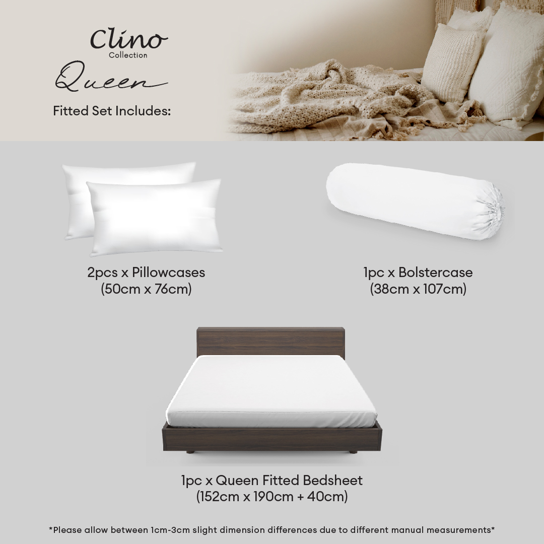 Jean Perry Clino Fitted Bedsheet Set (w/o Comforter) - 100% Combed ...