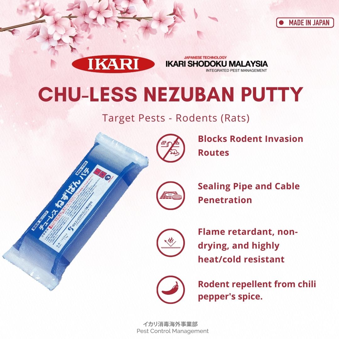 Ikari Chu-Less Nezuban Putty - High rats repellent sealing material ...