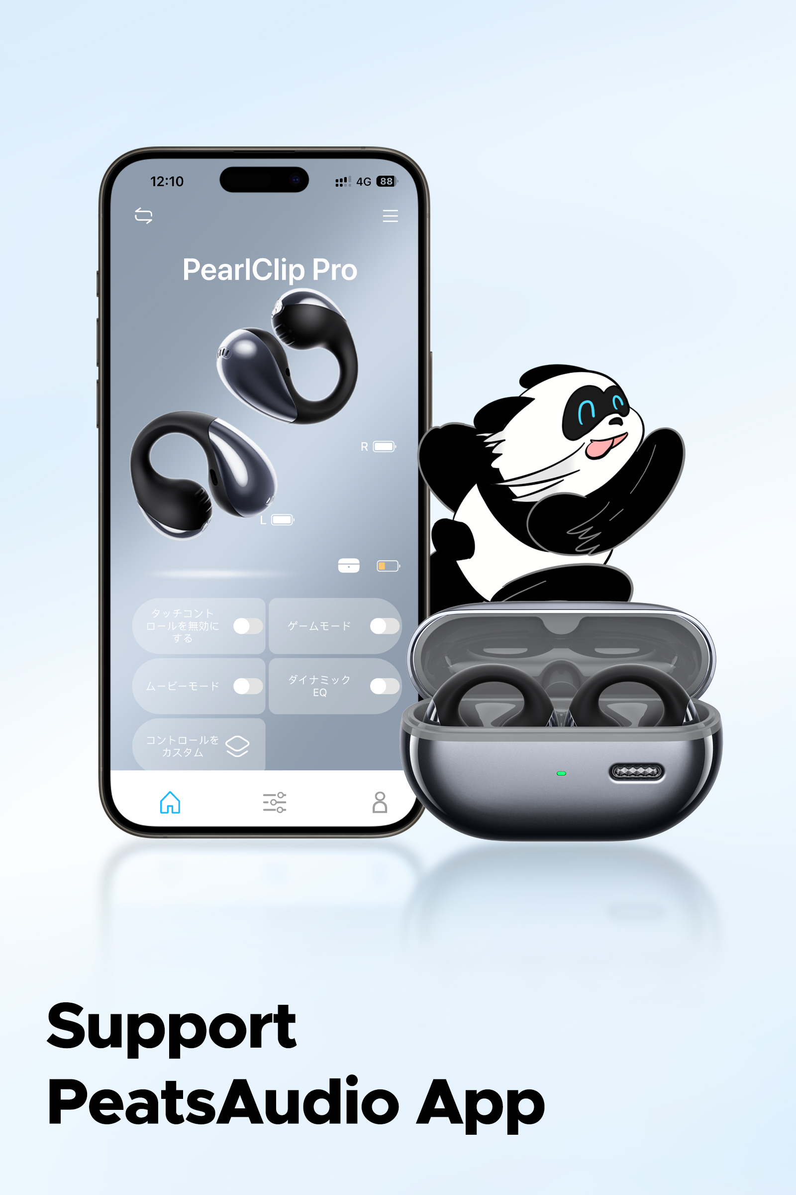 SoundPEATS PearlClip Pro Earphones Open Ear Air Conduction CC Ear Clip ...