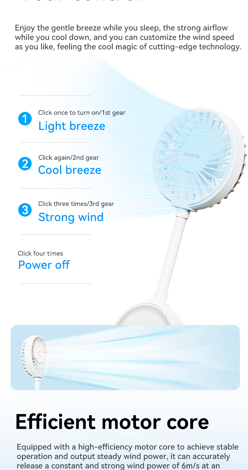 Amgras MagFan mobile phone magnetic fan portable desktop bracket kipas ...