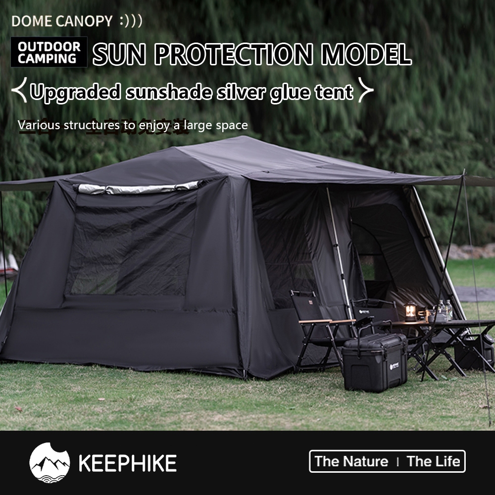 KEEPHIKE Ridge Automatic Family Tent Outdoor Camping Equipment Two ...