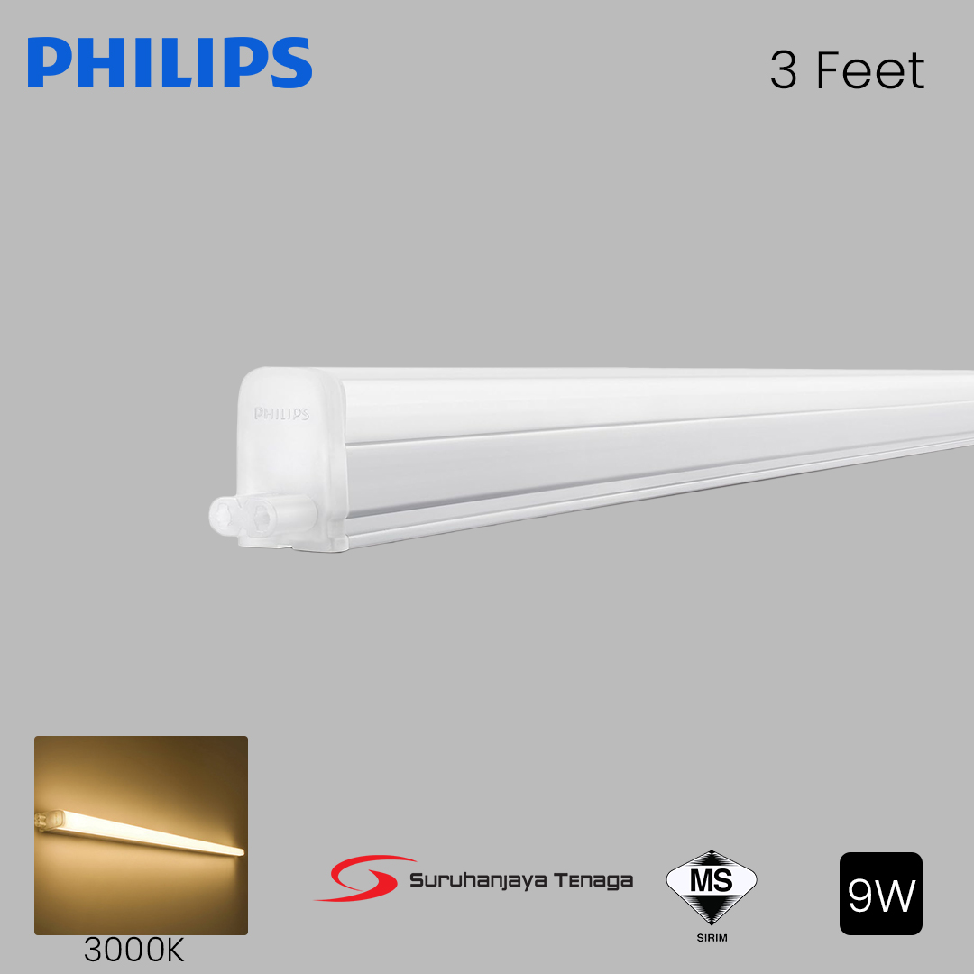 PHILIPS LED T5 Batten Lampu T5 1ft 4W / 2ft 7W / 3ft 9W / 4ft 13W ...