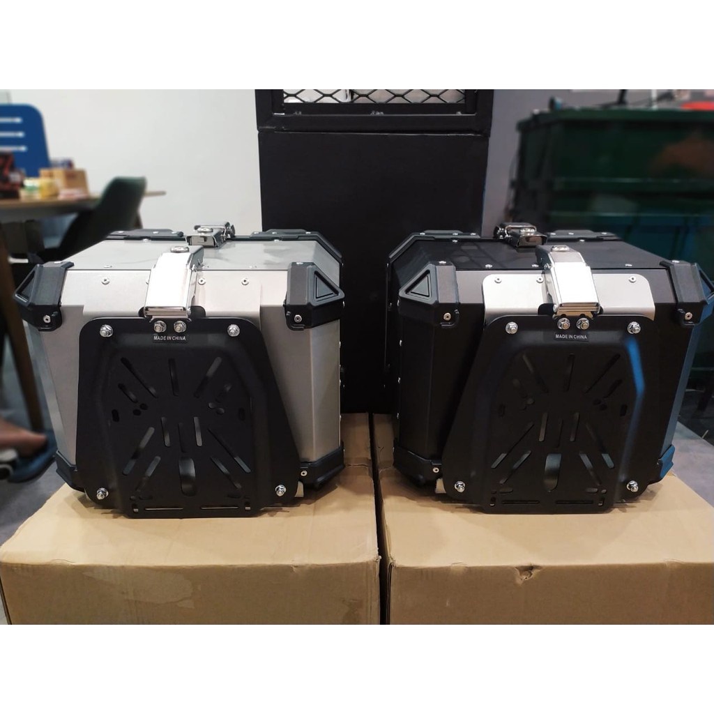 Motorcycle Aluminium GS Top Box Kotak Motosikal Aluminum X Design ACE ...