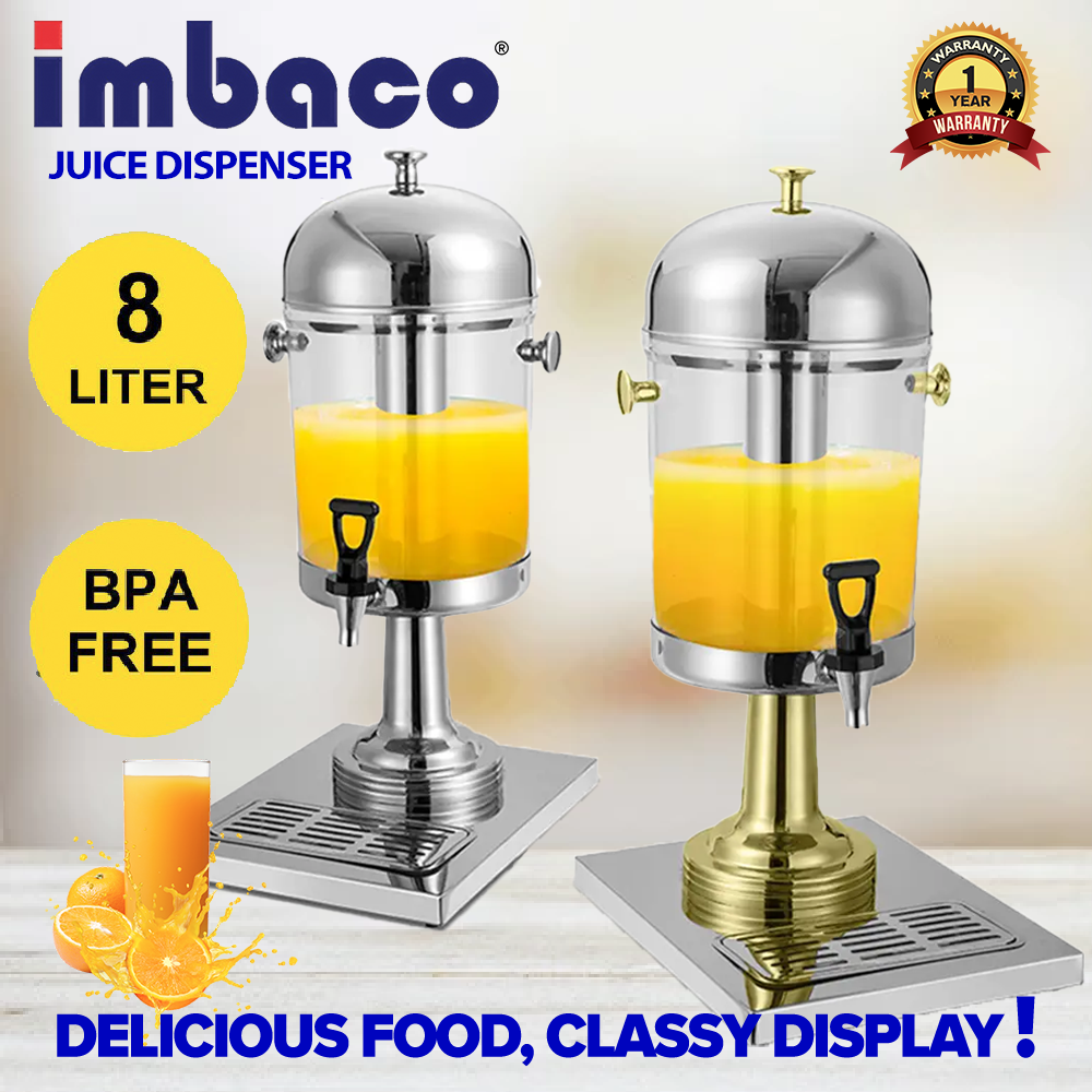 IMBACO/BRAVADO 8L STAINLESS STEEL JUICE DISPENSER WITH ICE CHAMBER ...