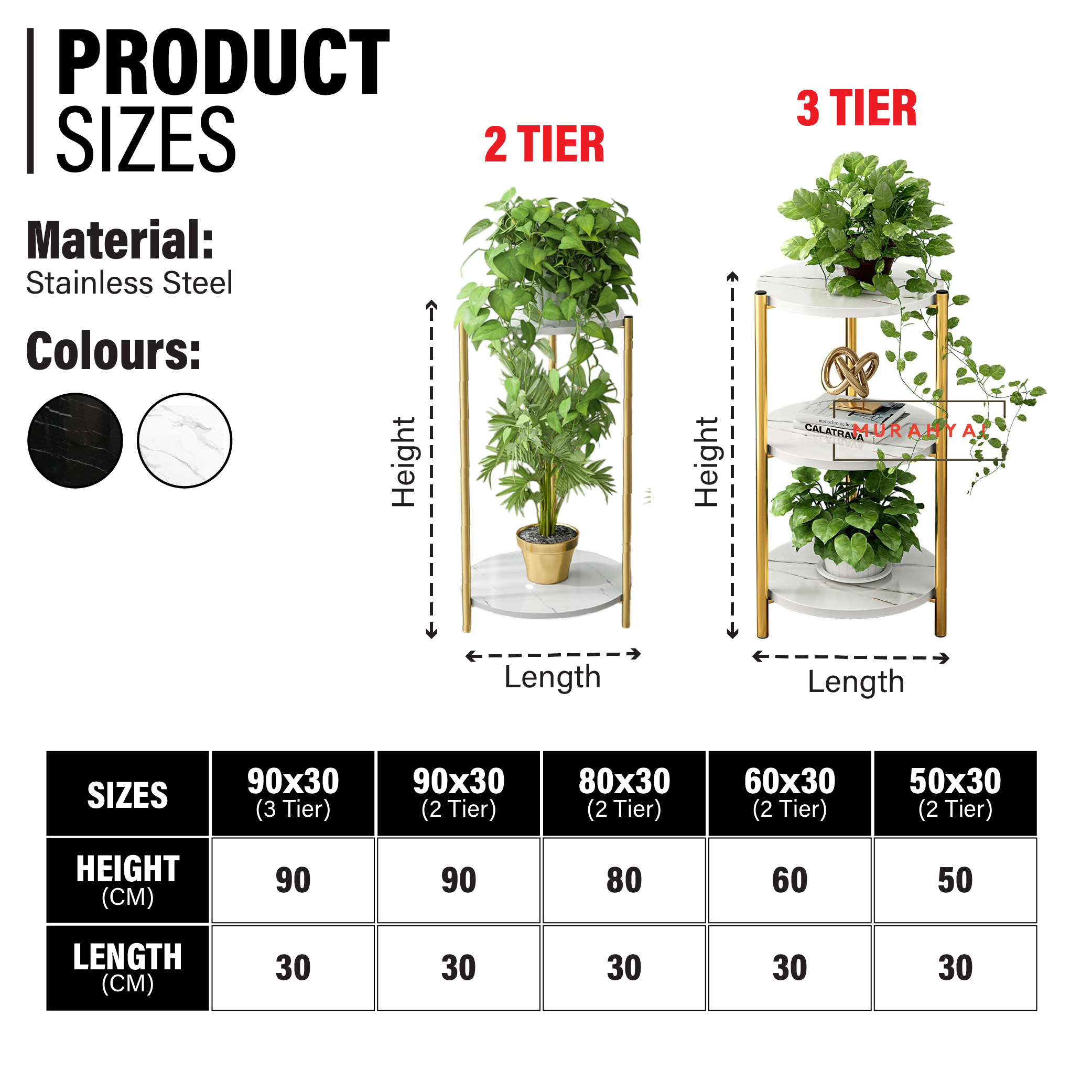 Flower pot stand Rak bunga display rack indoor outdoor garden plant ...