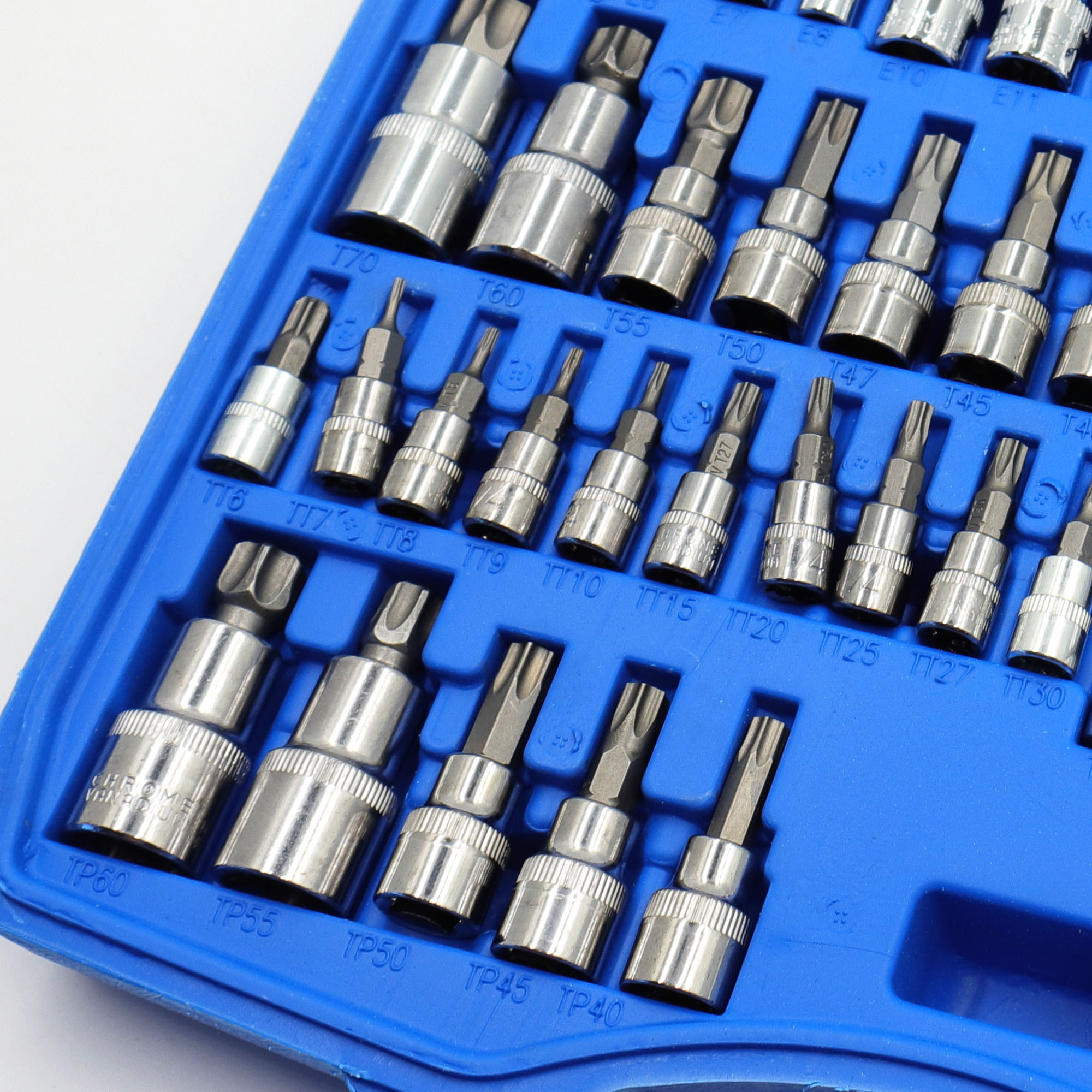 60 PCS MIKASO Torx E and T and TT and TP Screw Bit Ratchet Wrench ...
