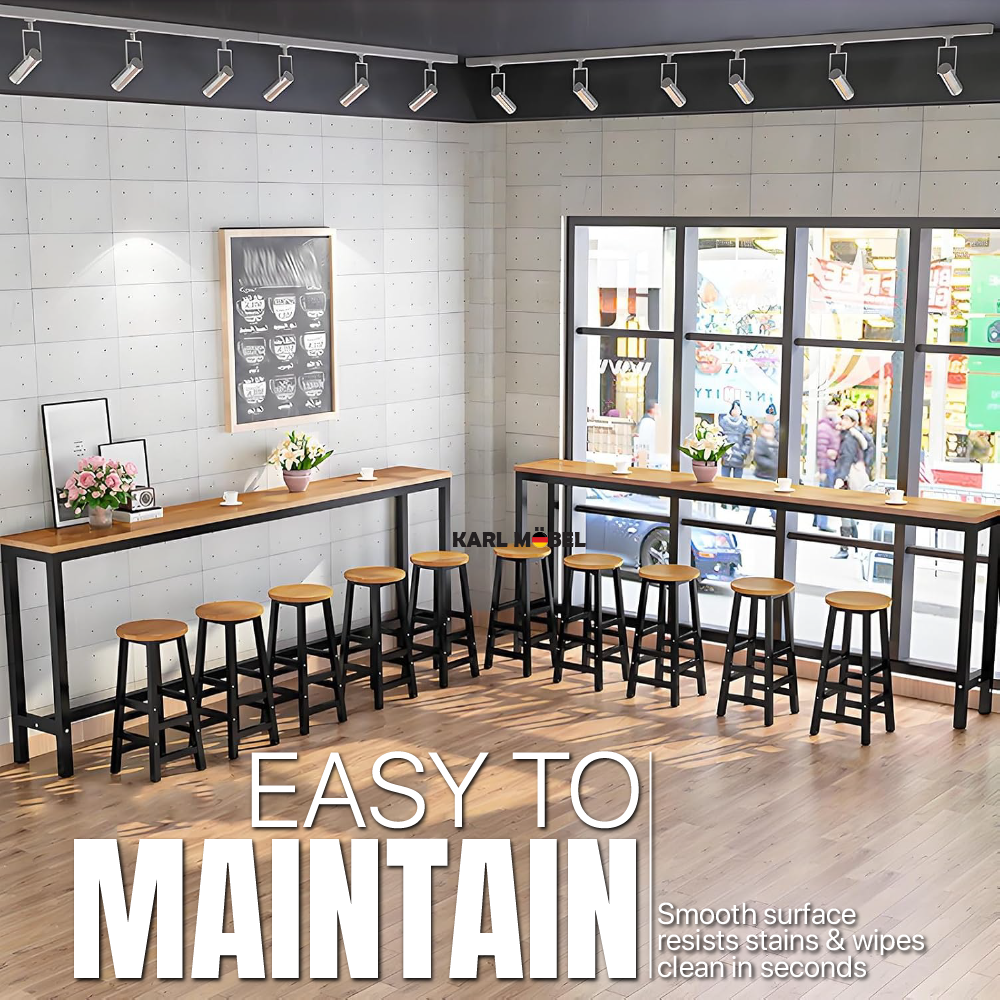 Bar table Set Meja bar set makan Stool High chair Kerusi tinggi Modern ...