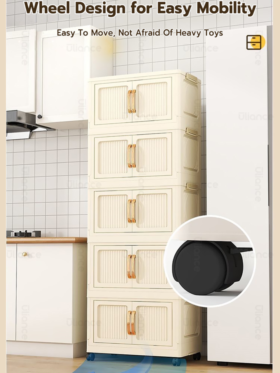 Stax 40-88cm Lowest Price Gap Storage Organizer Magnetic Door Foldable ...