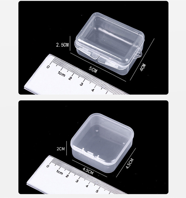 Mini Clear Plastic Storage Box Organizer Transparent PP Container Case ...