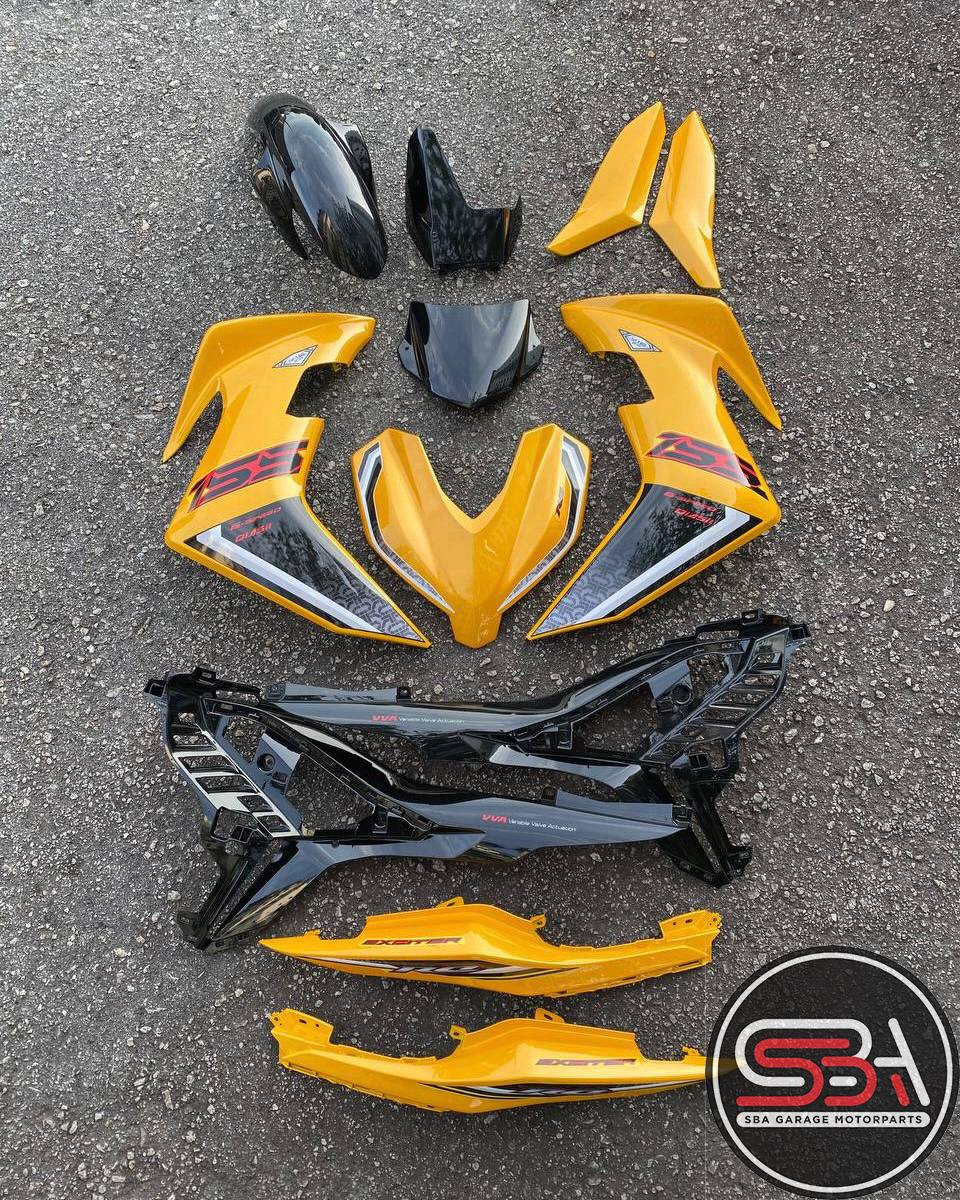 Y16 COVERSET Y16ZR EXCITER RC RCY METALIC BLACK YELLOW VELOZI SIAP ...