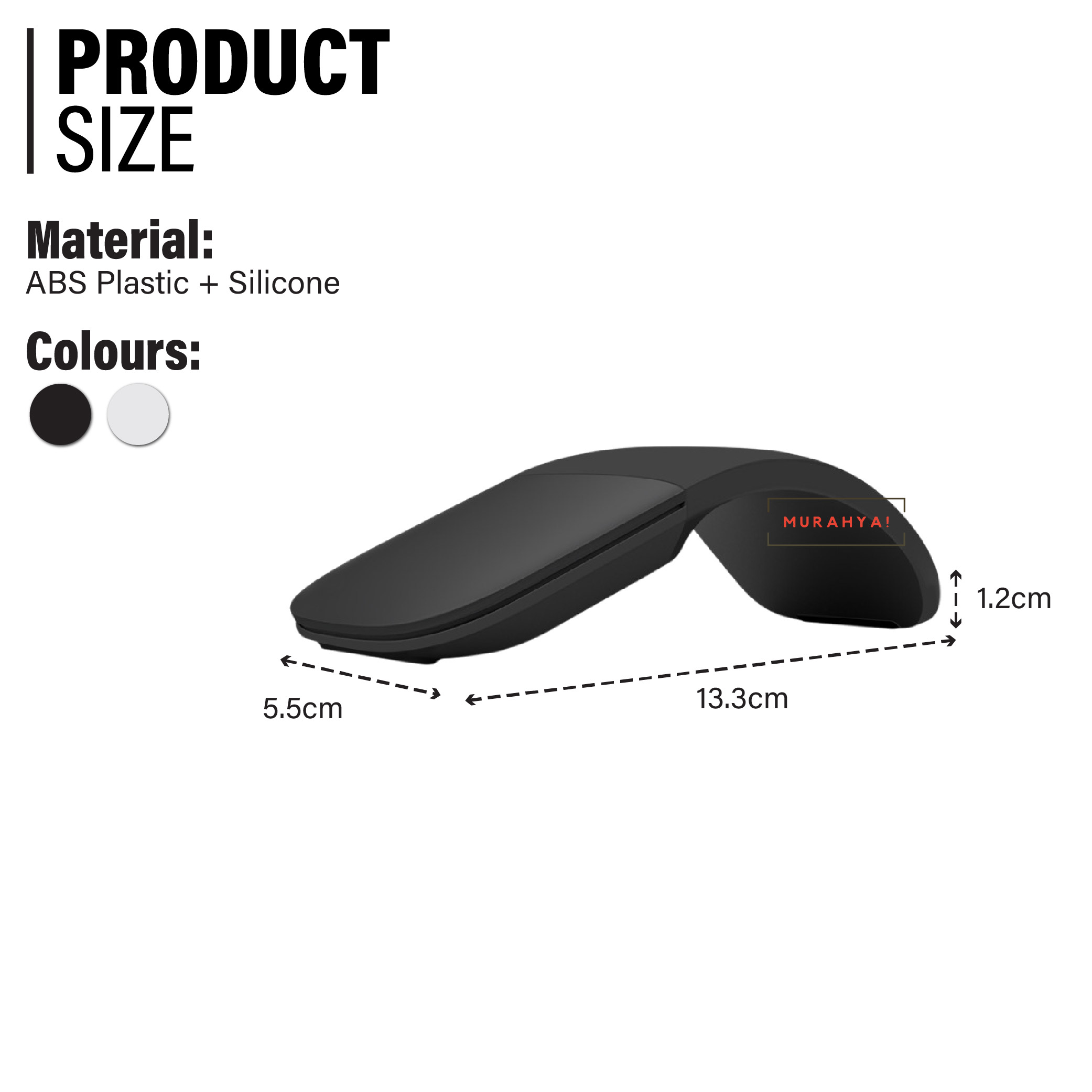 Mouse Wireless Foldable Arc Bluetooth 4.0 Mouse for microsoft surface ...