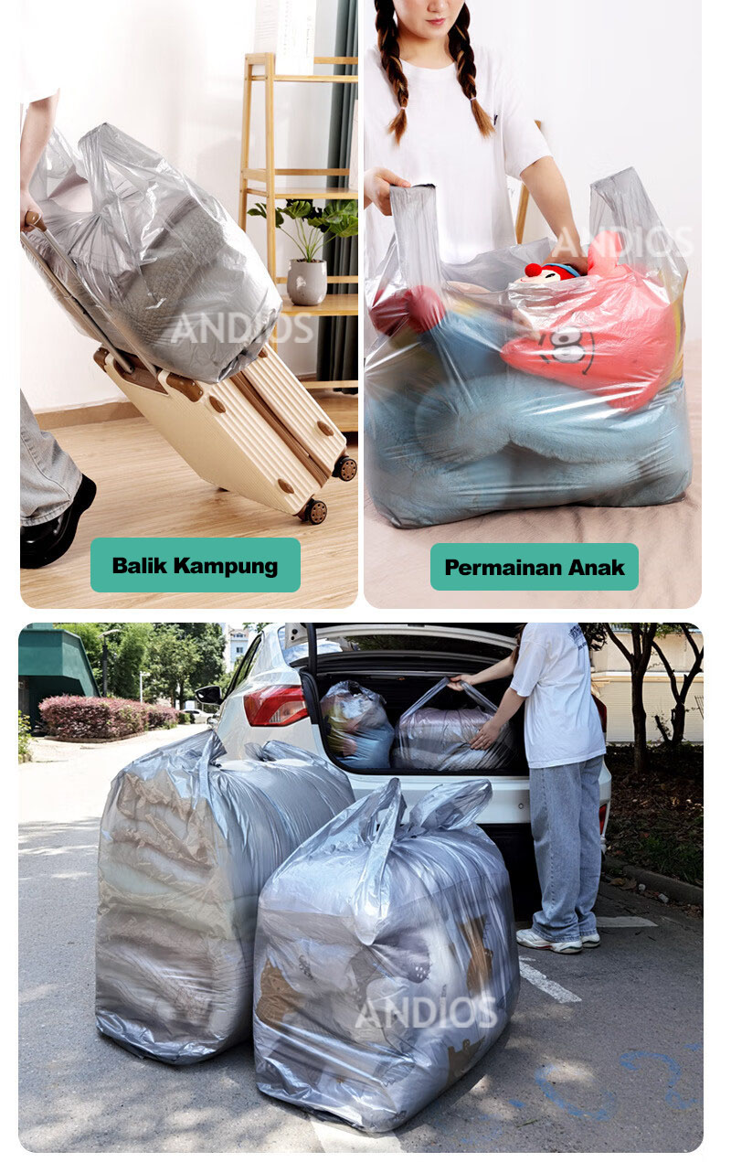 Plastik Beg Besar Storage Bag Plastic Bungkus Luggage Pindah Rumah Bags ...