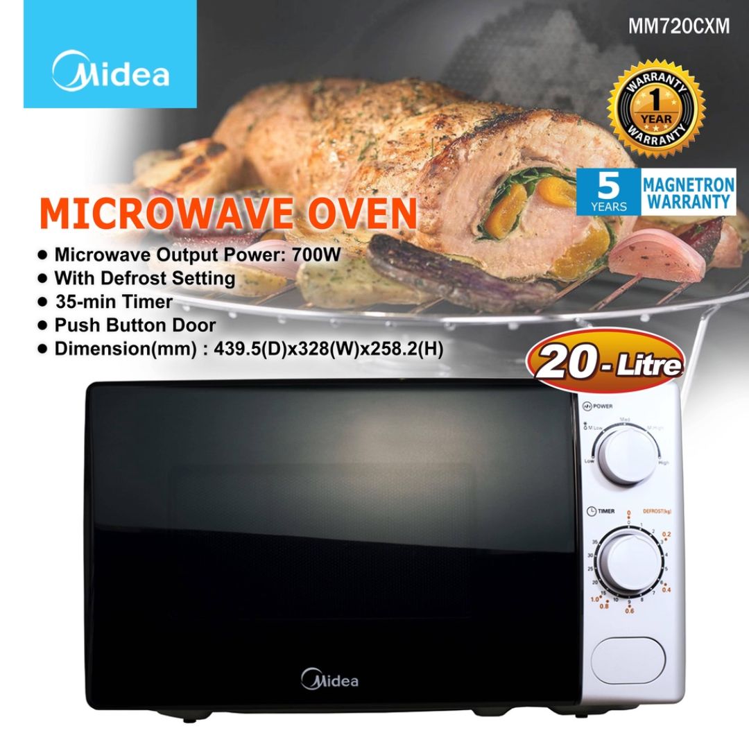 Midea Microwave Oven (20L) MM720CXM MM7P012MZ MM720CGE | Shopee Malaysia