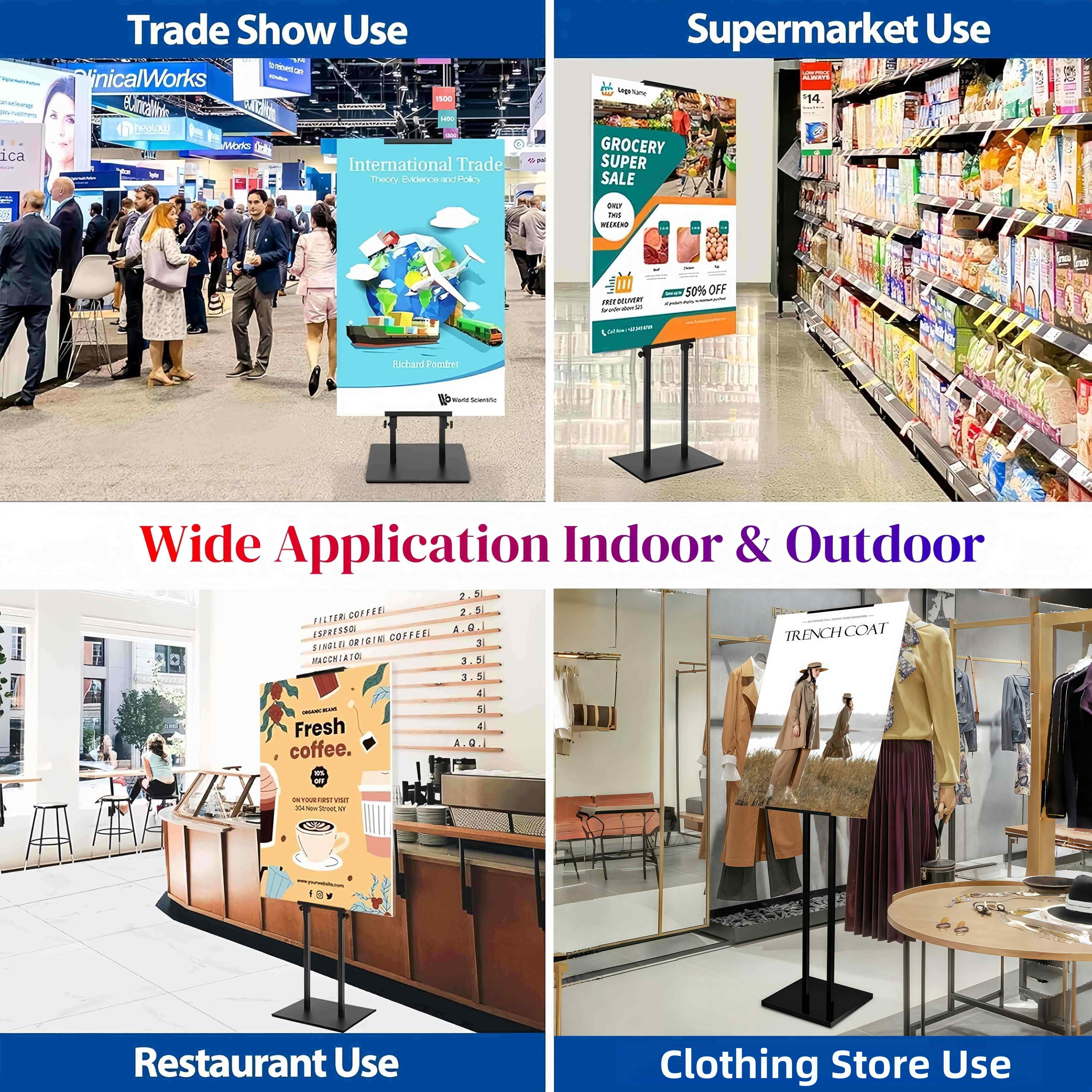 Poster Display Stand,Easel Stand,Slide Stand,Adjustable Height Banner ...