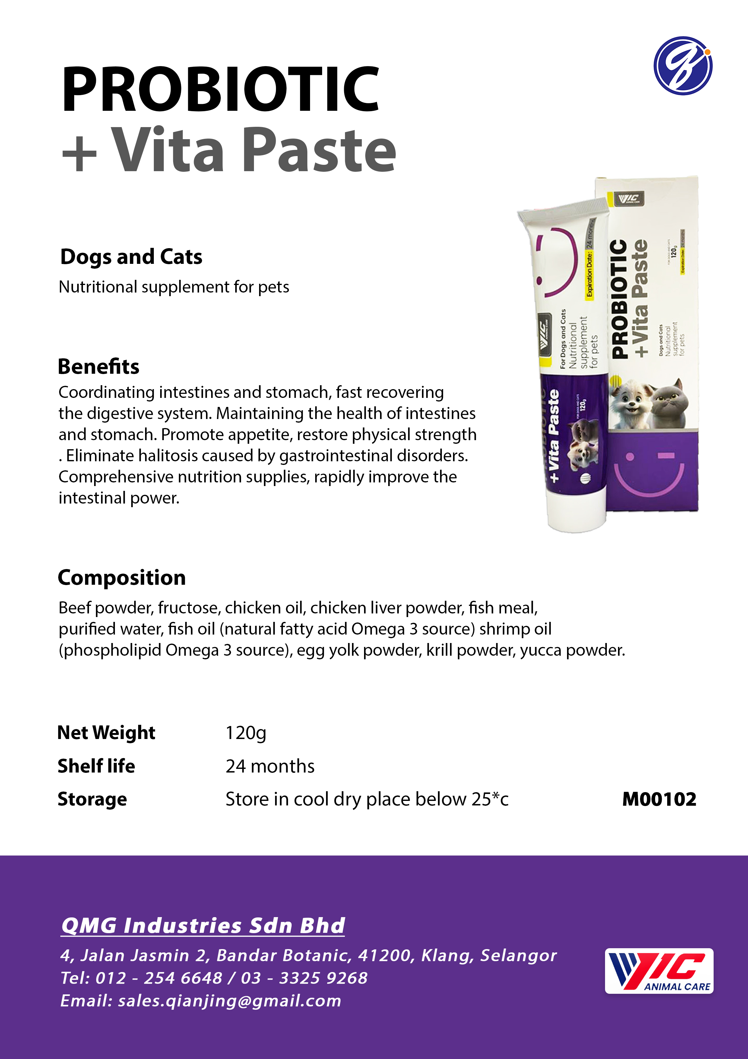 Probiotic Multivitamin + Vita Paste (For Dogs and Cats) | Shopee Malaysia