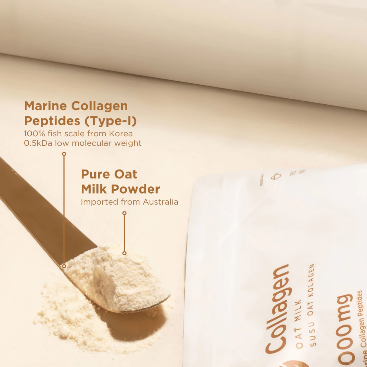 Bloom Collagen Oat Milk with 5000mg Marine Collagen Peptides (600g ...