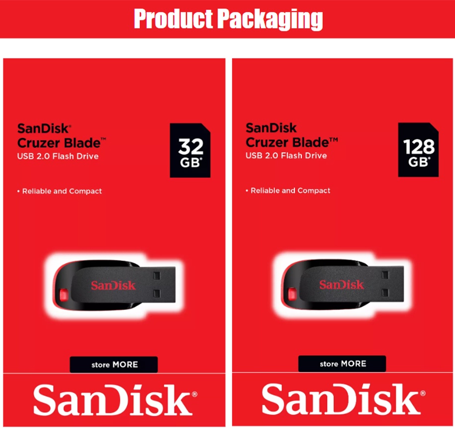 SanDisk® Cruzer Blade USB 2.0 Flash Drive - Available in 8GB, 16GB ...