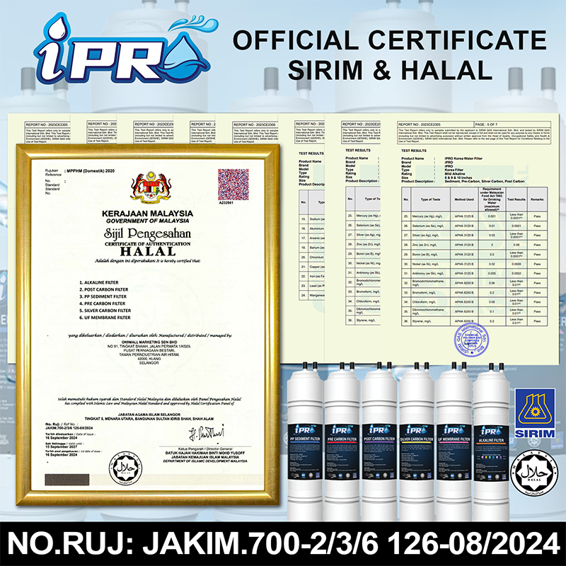 IPRO NEW EDITION K1000 K1500 Alkaline Halal Water Filter System With ...