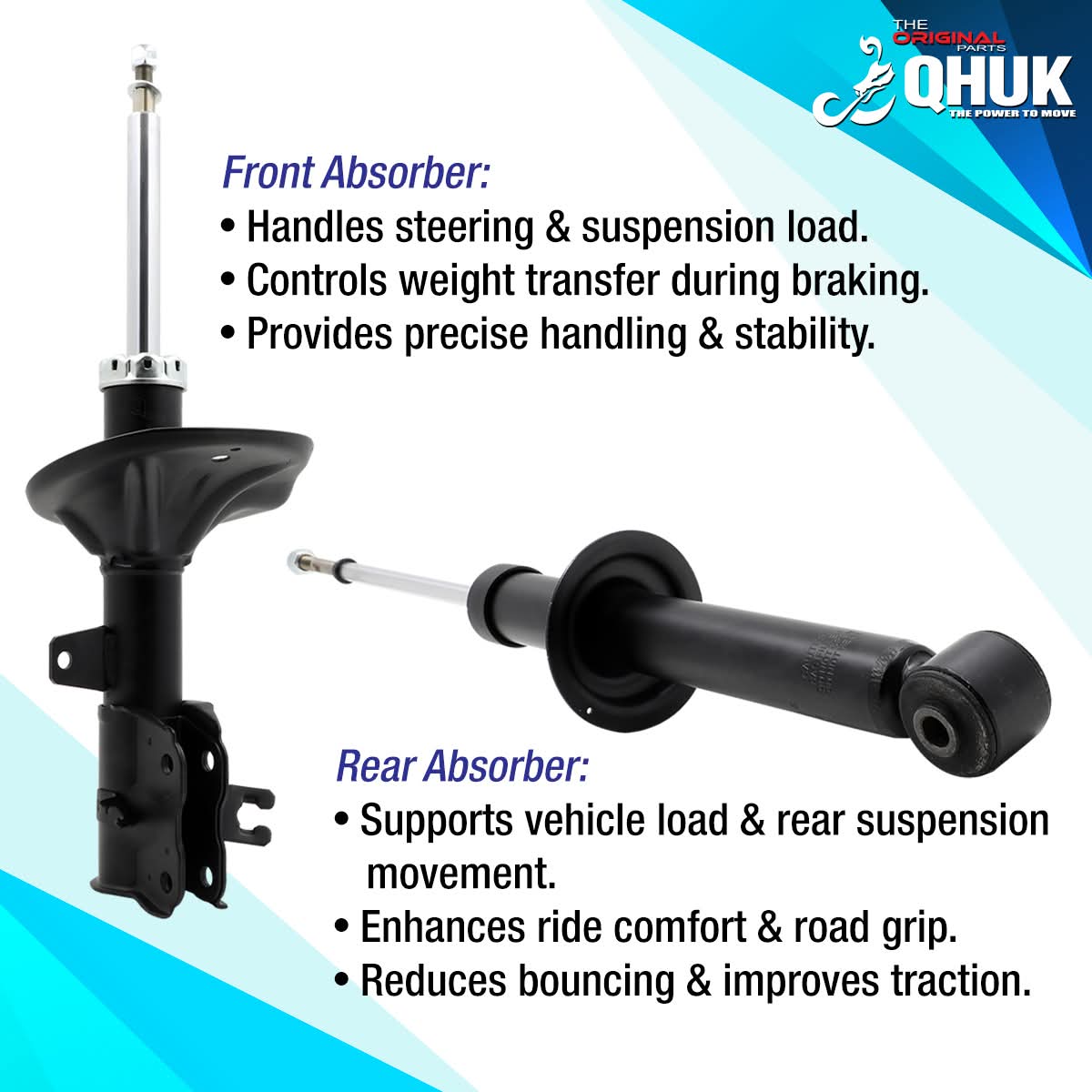 QHUK ORIGINAL SHOCK ABSORBER - PROTON X70 1.8 CBU / CKD 2018-2021 FRONT ...
