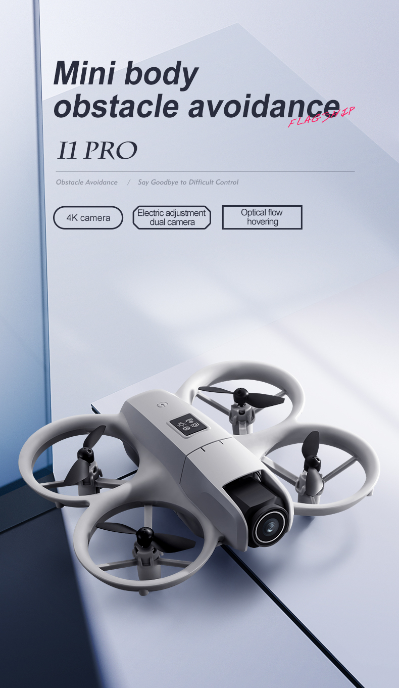 i1PRO 180° adjustable dual camera drone headless one-key mode ...